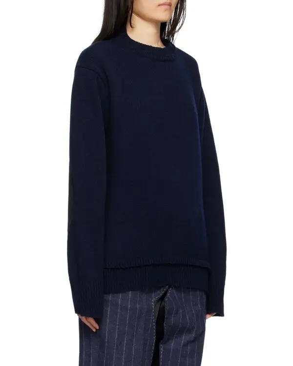 MAISON MARGIELA Crewneck Jumper With Ribbed Knit