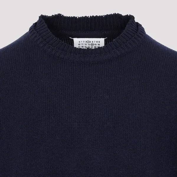 MAISON MARGIELA Crewneck Jumper With Ribbed Knit
