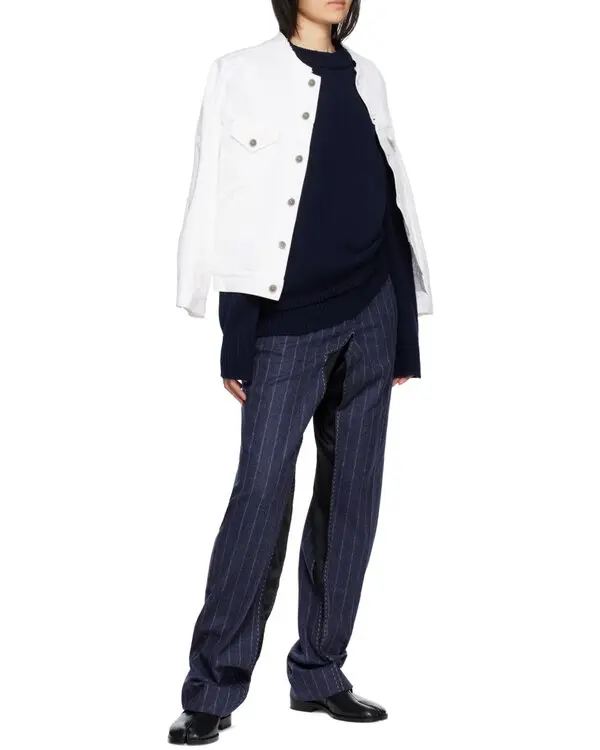 MAISON MARGIELA Crewneck Jumper With Ribbed Knit