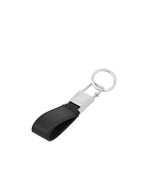 FERRAGAMO Key Ring With Palmellato Cowhide - Black