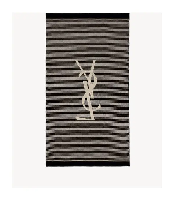 Saint Laurent Cassandre Striped Towel
