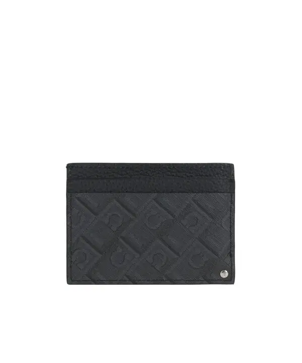 FERRAGAMO Monogram Printed Credit Card Holder