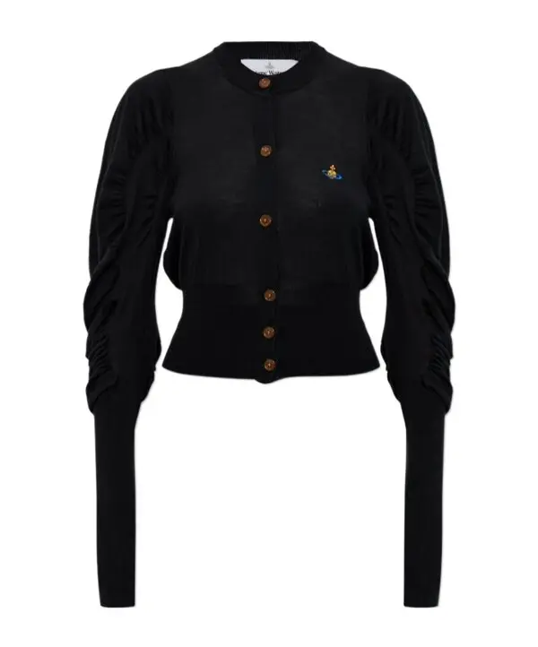 VIVIENNE WESTWOOD Ruched Sleeve Cardigan