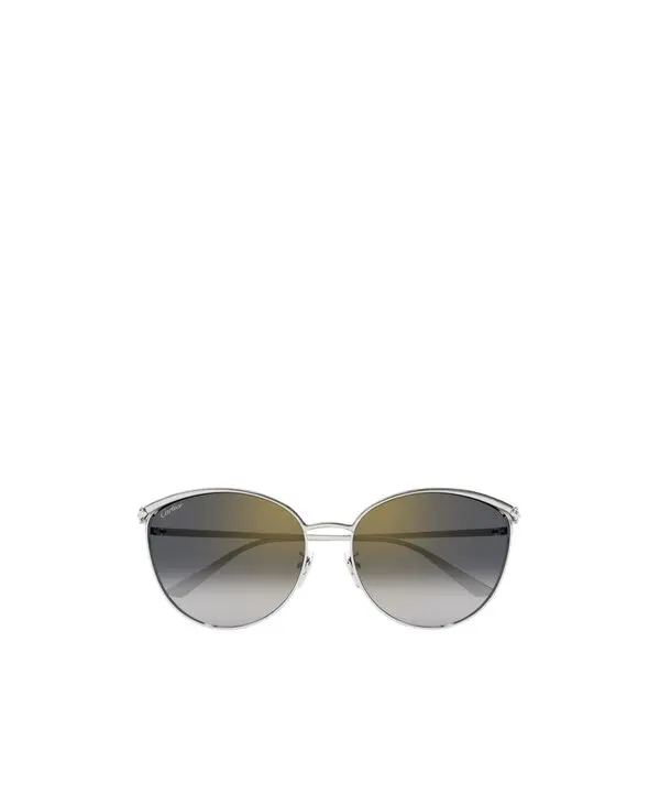 Cartier Oval Frame Sunglasses - Gray