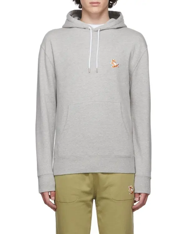 Maison Kitsuné Fox Embroidered Cotton Hoodie