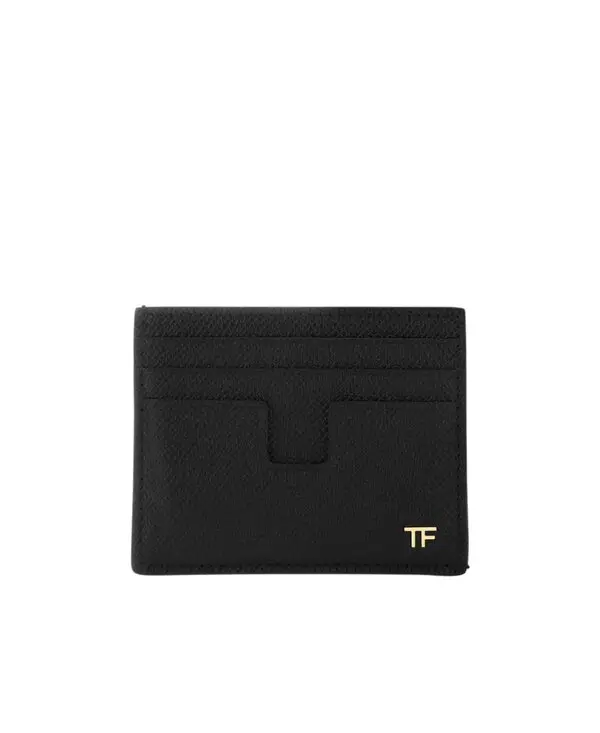 TOM FORD Logo Plaque Cardholder - Black