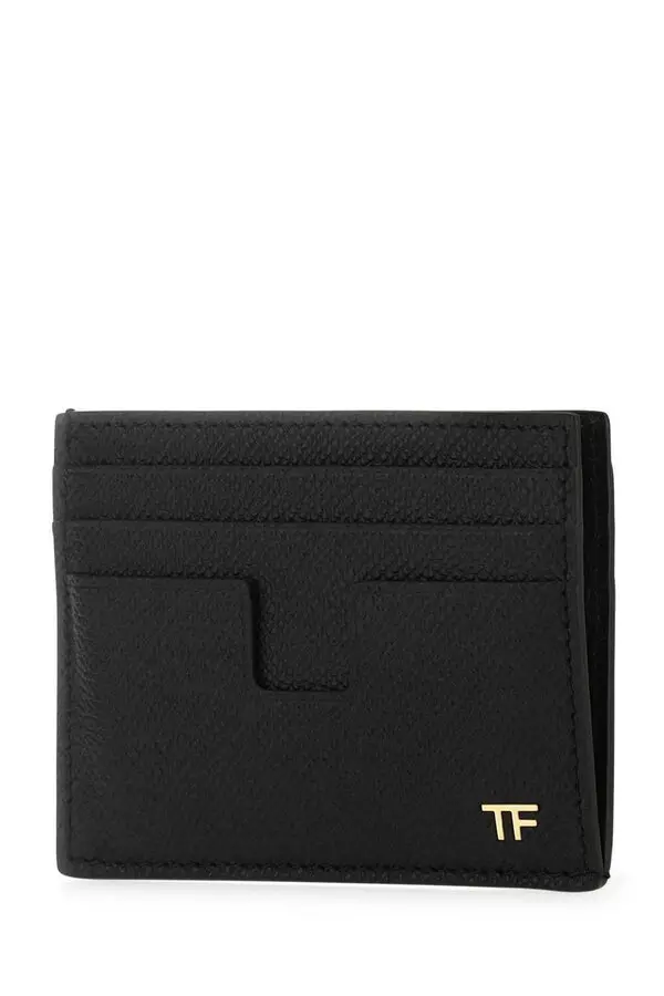 TOM FORD Logo Plaque Cardholder - Black