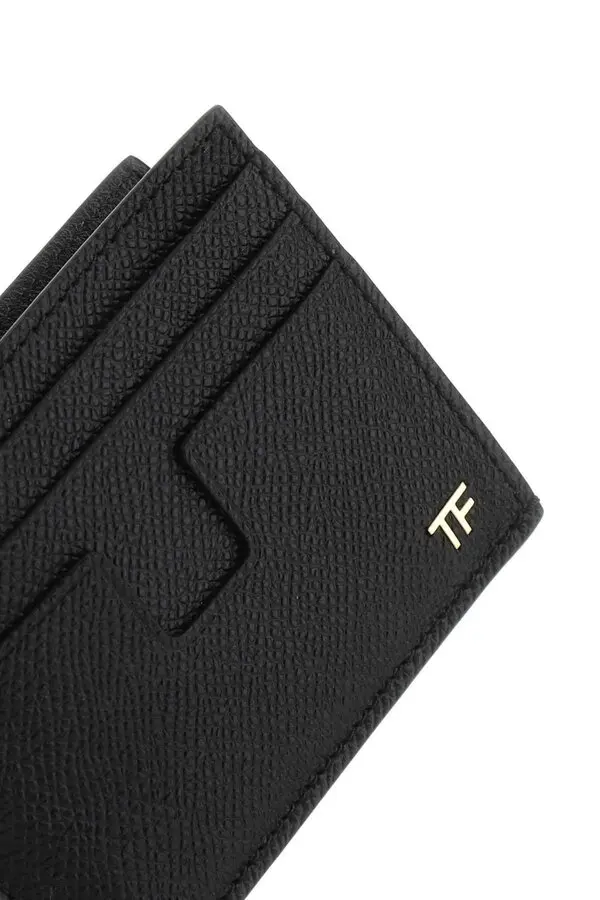 TOM FORD Logo Plaque Cardholder - Black
