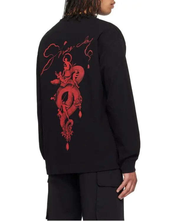 Givenchy Logo Printed Long-sleeved T-shirt