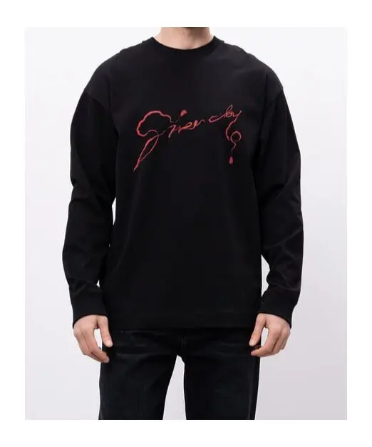 Givenchy Logo Printed Long-sleeved T-shirt