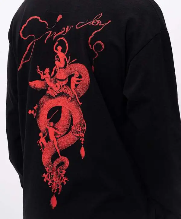 Givenchy Logo Printed Long-sleeved T-shirt