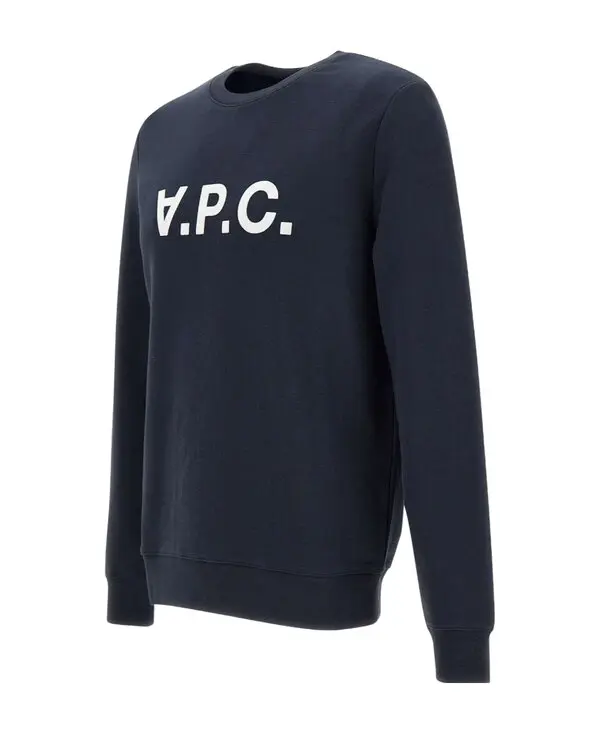 A.p.c. Logo Print Crewneck Sweatshirt