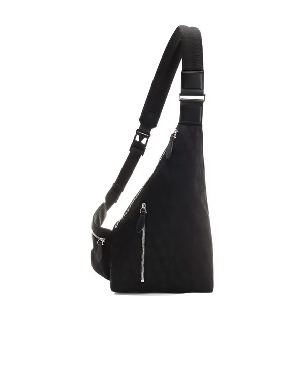 Valentino Garavani Toile Iconographe Zip-up One-shoulder Backpack