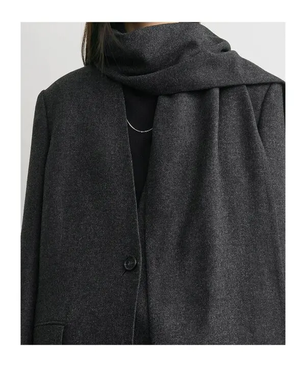 TOTEME V-neck Scarf Suit Jacket