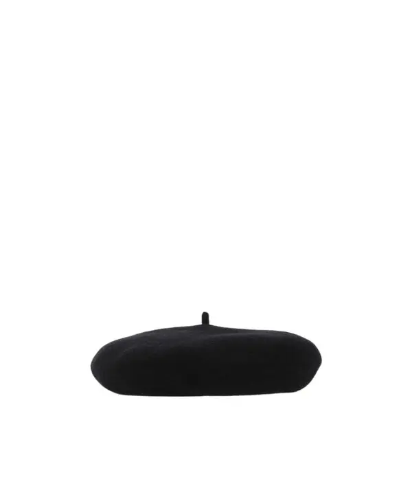MAISON MARGIELA Four Stitch Detail Wool Beret - Black