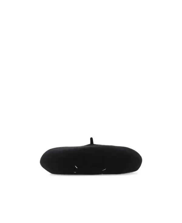MAISON MARGIELA Four Stitch Detail Wool Beret