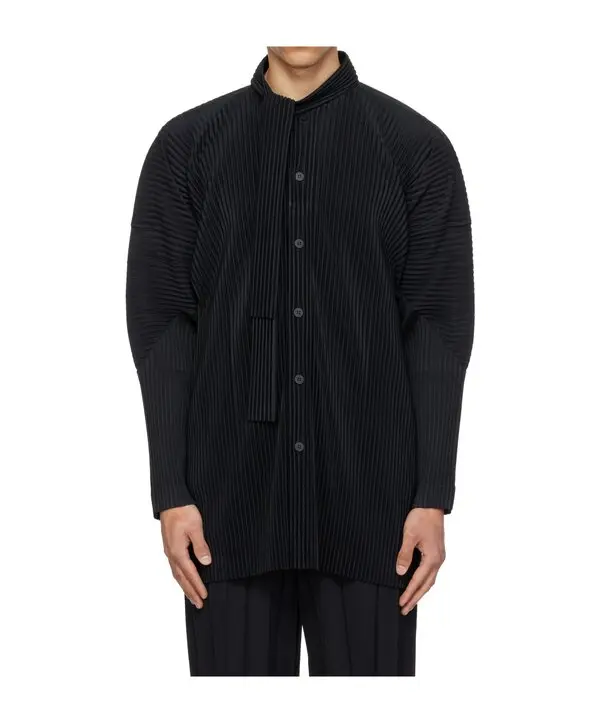 Issey Miyake Monthly Colors February Pleated Shirt - Black