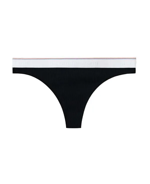 Alexander Wang Rib Plain Thong - Black