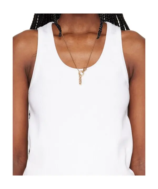 Versace Toggle Necklace With Sliding Medusa Charm