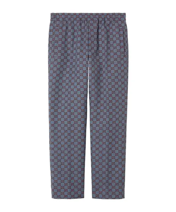 Gucci Gg Houndstooth Wool Leisure Pants