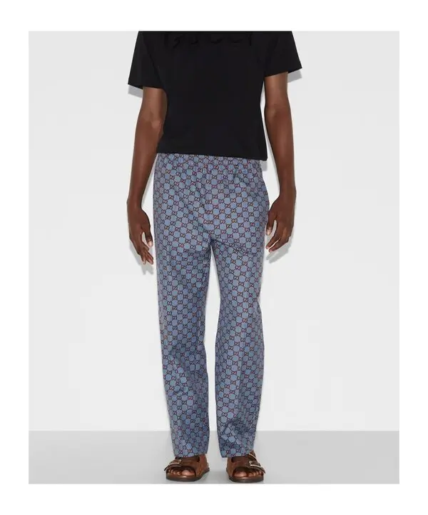 Gucci Gg Houndstooth Wool Leisure Pants
