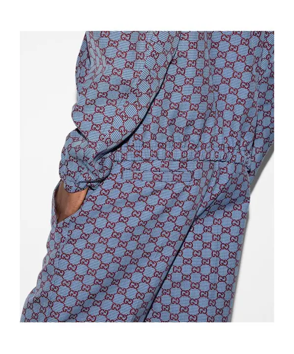 Gucci Gg Houndstooth Wool Leisure Pants