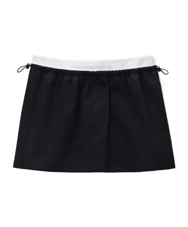 Alexander Wang Double Layer Waist Skirt - Black