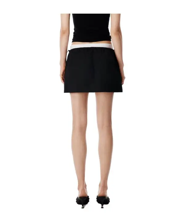 Alexander Wang Double Layer Waist Skirt - Black
