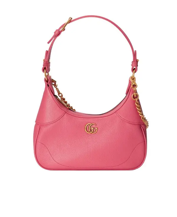 Gucci Small Aphrodite Shoulder Bag With Double G Detail - Pink