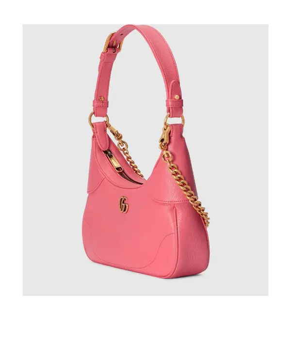 Gucci Small Aphrodite Shoulder Bag With Double G Detail - Pink