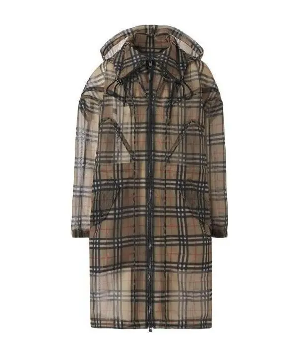 Burberry Vintage Check Mesh Parka