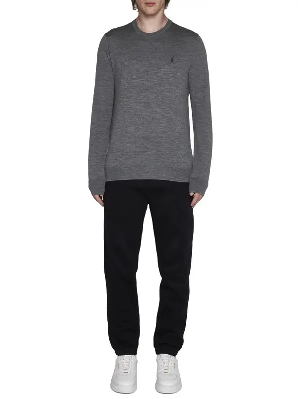 Ralph Lauren Polo Pony Embroidered Merino Wool Knit Jumper