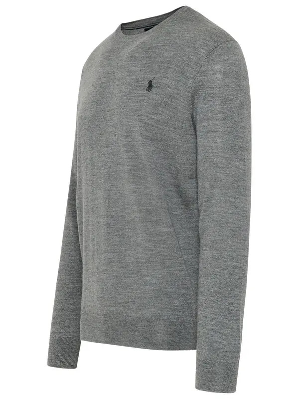 Ralph Lauren Polo Pony Embroidered Merino Wool Knit Jumper