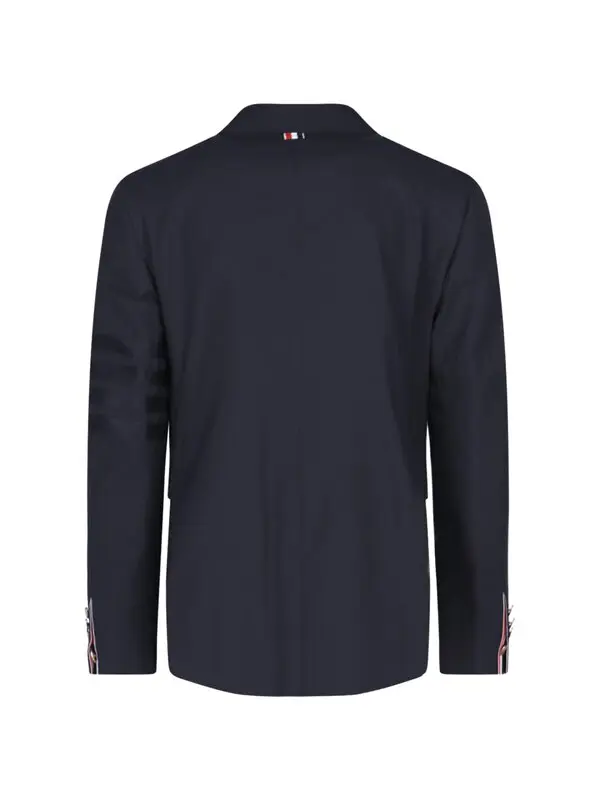Thom Browne Four-bar Stripe Detail Sport Jacket - Deep Blue