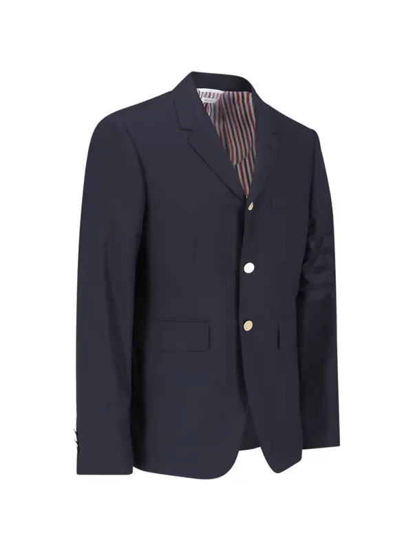 Thom Browne Four-bar Stripe Detail Sport Jacket - Deep Blue