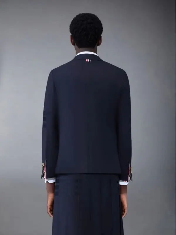 Thom Browne Four-bar Stripe Detail Sport Jacket - Deep Blue
