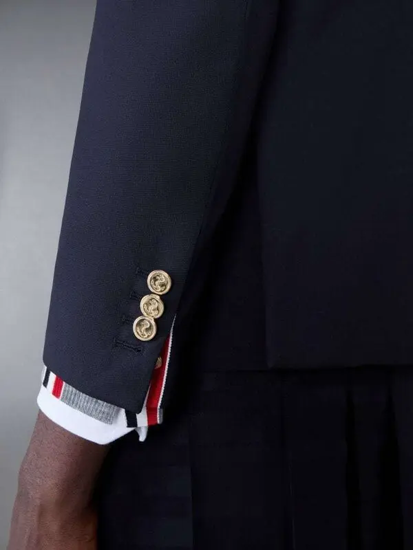 Thom Browne Four-bar Stripe Detail Sport Jacket - Deep Blue
