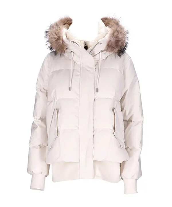 Mackage Hooded Zip-up Cotton Jacket With Drawstring Accents