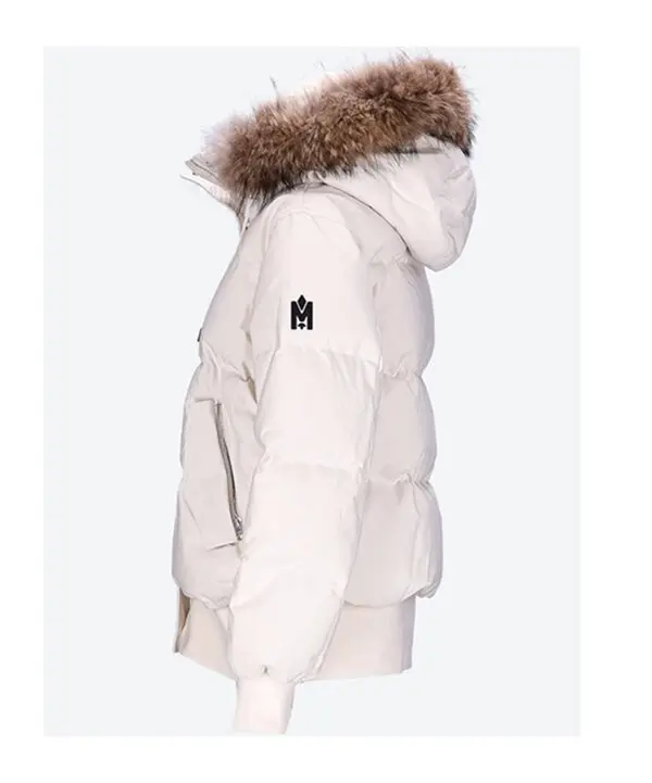 Mackage Hooded Zip-up Cotton Jacket With Drawstring Accents