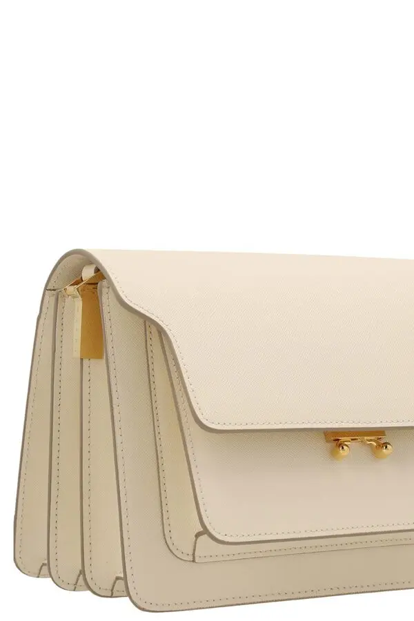 Marni Trunk Foldover Top Medium Shoulder Bag