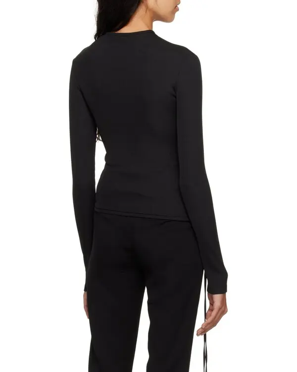 Christopher Esber Open Twist Cut-out Detailed Long Sleeve Top