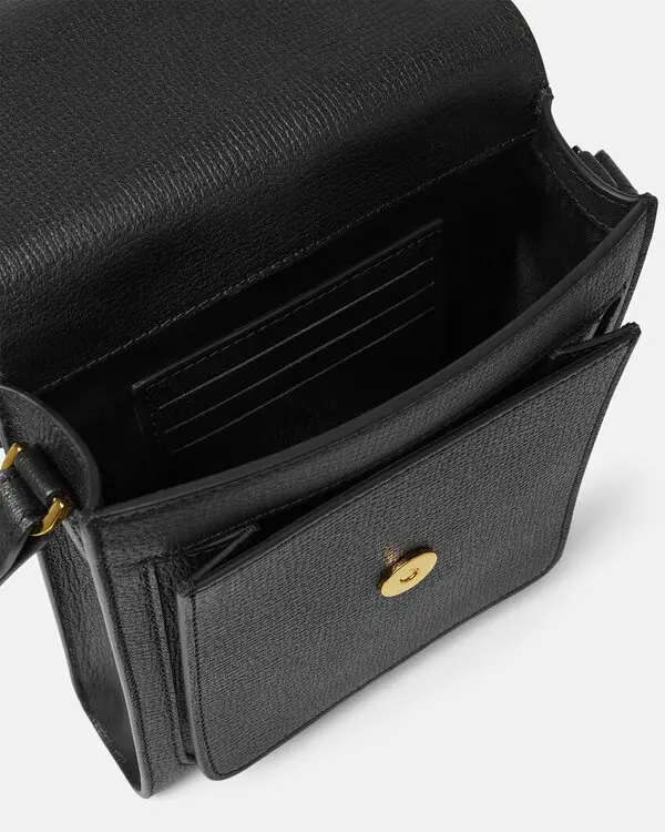 Versace Medusa Biggie Foldover Top Crossbody Bag