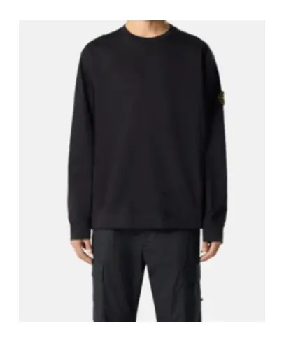 Stone Island Regular-fit Crewneck Sweatshirt With Badge