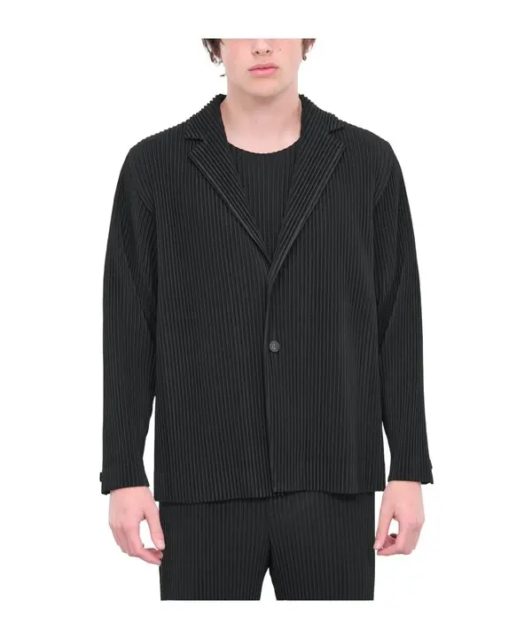 Issey Miyake Homme Plissé Single-breasted Pleated Blazer