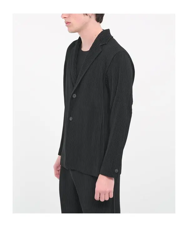 Issey Miyake Homme Plissé Single-breasted Pleated Blazer