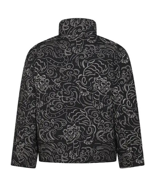 Kenzo All-over Printed Zip-up Coat