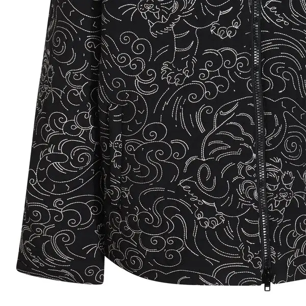 Kenzo All-over Printed Zip-up Coat