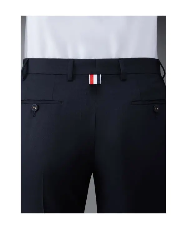 Thom Browne Cropped Tailored Pants With Turn-up Hem