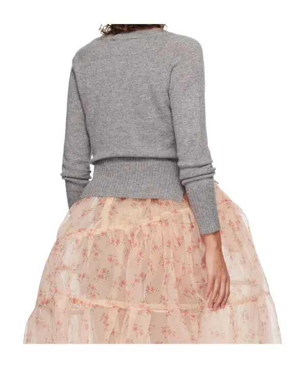 Simone Rocha Long-sleeved Cashmere Knit Cardigan