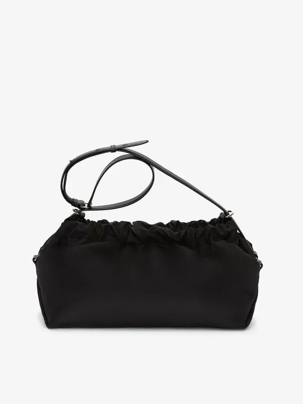 Alexander McQueen Logo Print Drawstring Shoulder Bag